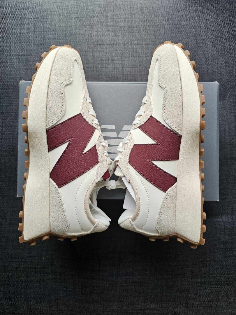 New Balance 327 Moonbeam Maroon, Women's Fashion, Footwear, Sneakers on ...
