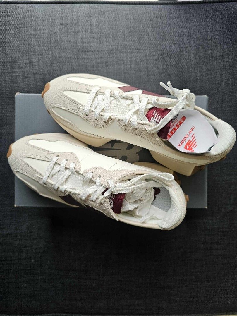 New Balance 327 Moonbeam Maroon, Women's Fashion, Footwear, Sneakers on ...
