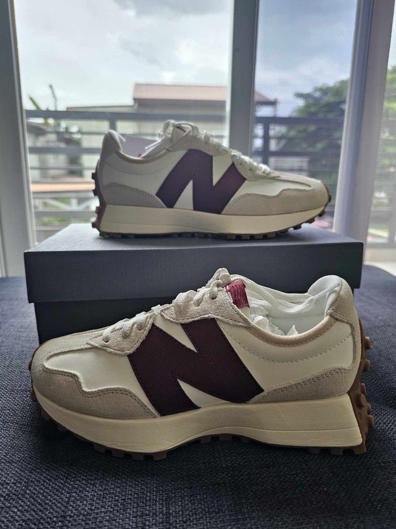 New Balance 327 Moonbeam Maroon, Women's Fashion, Footwear, Sneakers on ...