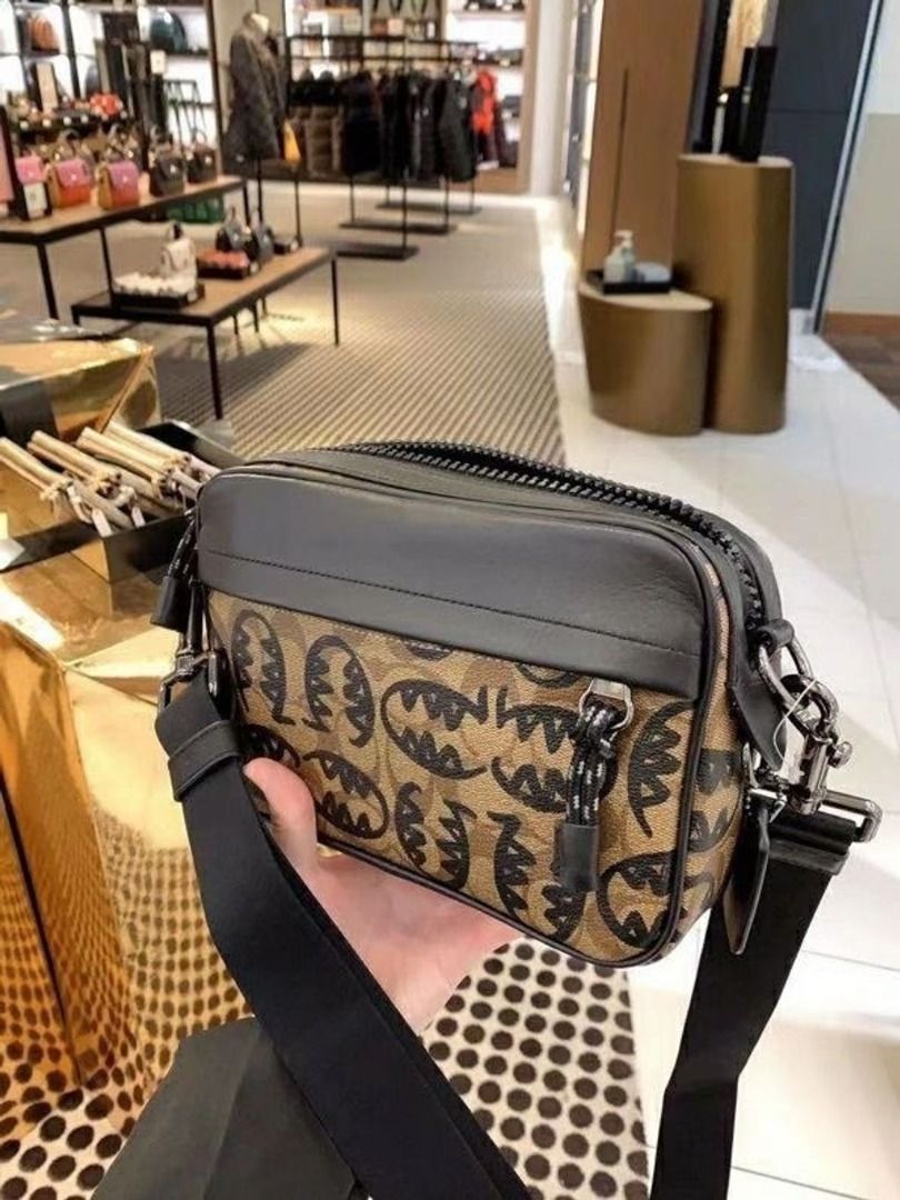 New Coach Original Brown Signature Collection GRAHAM CROSSBODY IN ...