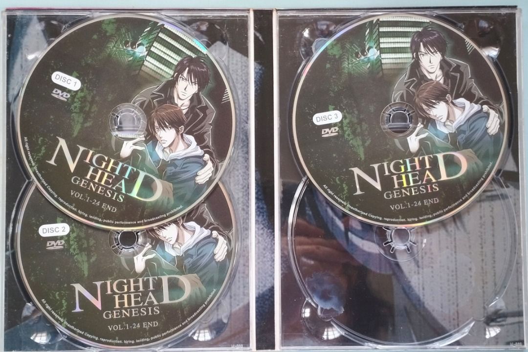 Night Head Genesis Anime DVD, Hobbies & Toys, Music & Media, CDs & DVDs ...
