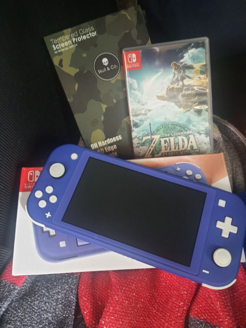 Nintendo Switch Lite Color Blue game console and The Legend of Zelda ...