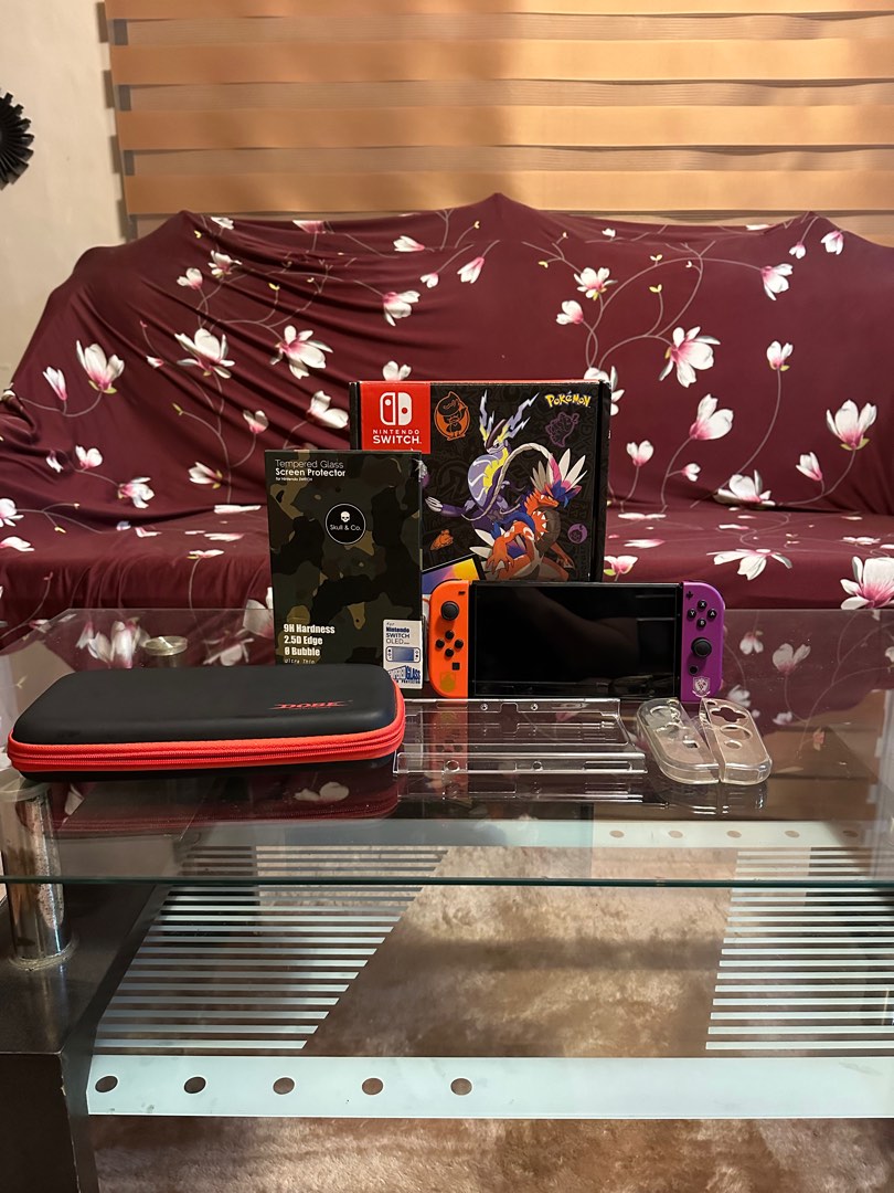 Nintendo switch oled scarlet edition on Carousell