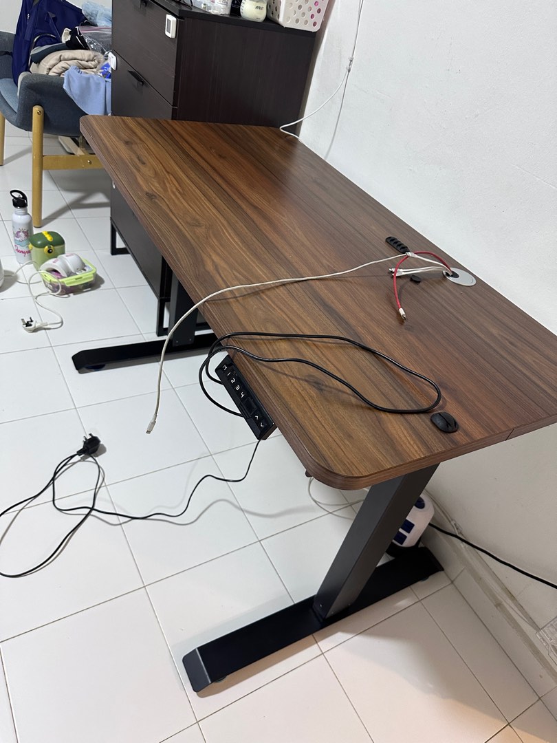 Office table motorized shifting, Furniture & Home Living, Furniture ...