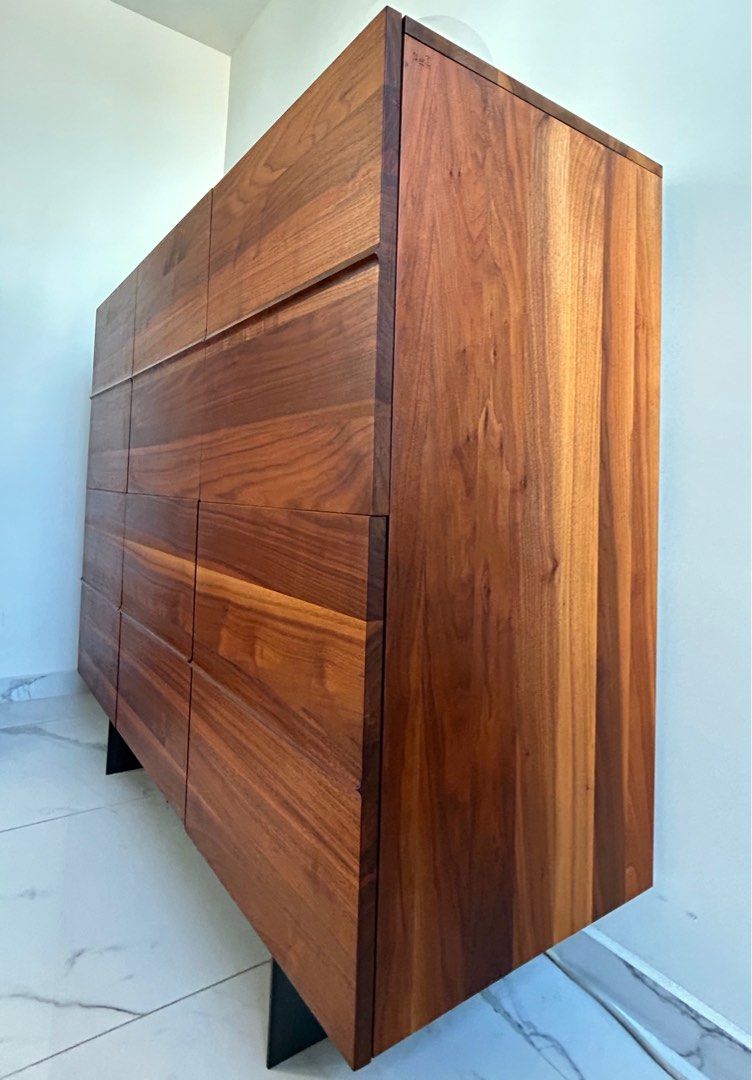 Oliver B. Solid Walnut Sideboard (Made in Italy), Furniture & Home ...