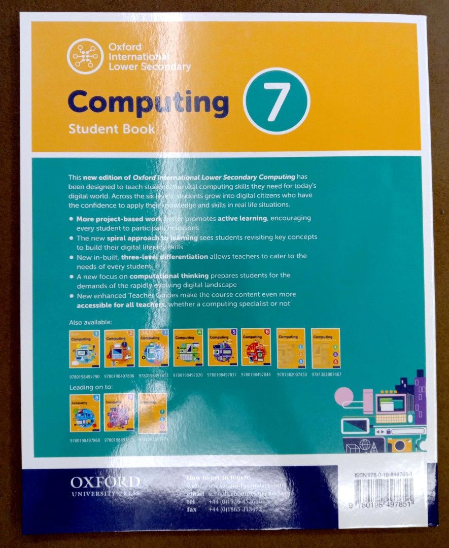 Oxford International Lower Secondary Computing 7, Hobbies & Toys, Books ...