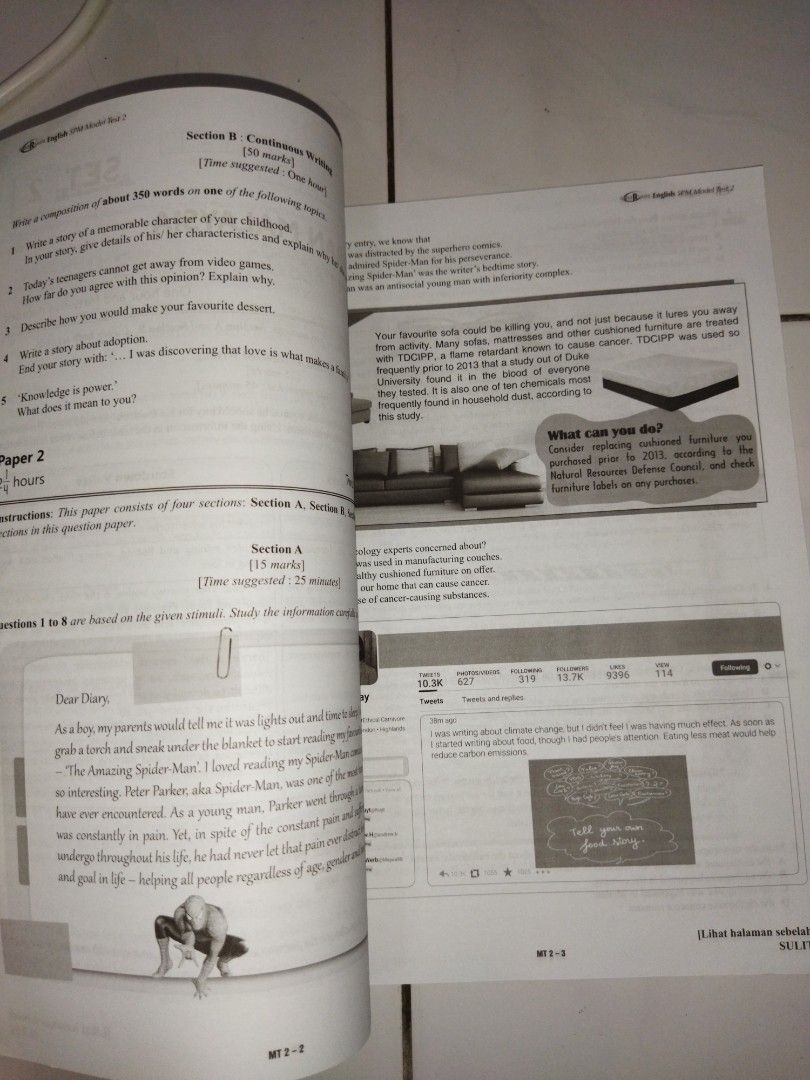 Past Year Question SPM English & Chemistry, Hobbies & Toys, Books ...