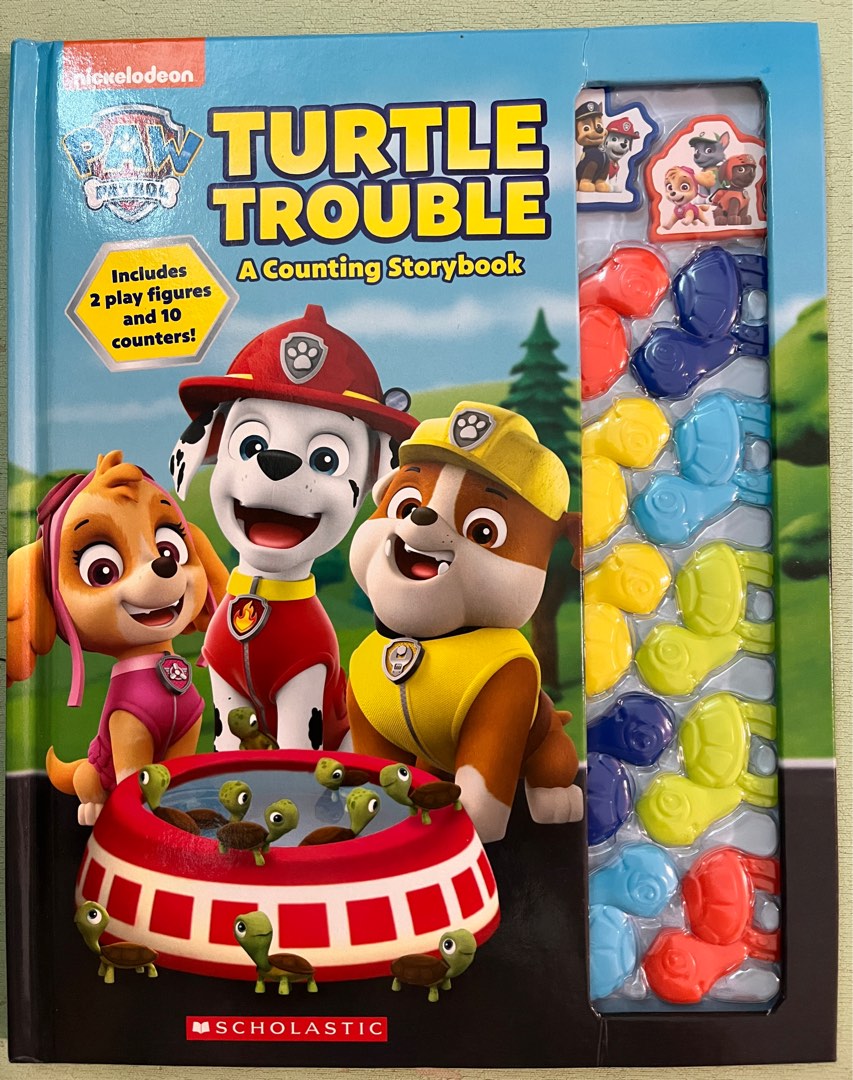 Paw Patrol Turtle Trouble A Counting Storybook ( includes 2 play ...