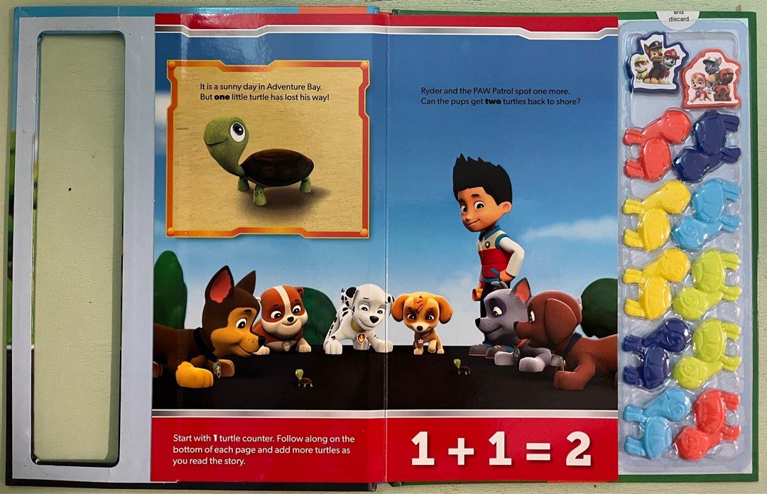 Paw Patrol Turtle Trouble A Counting Storybook ( includes 2 play ...