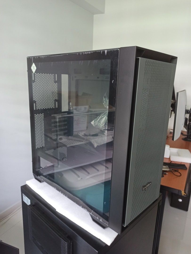 Pc Casing Mid Tower Casing With Tempered Glass Cover Computers Tech Parts Accessories