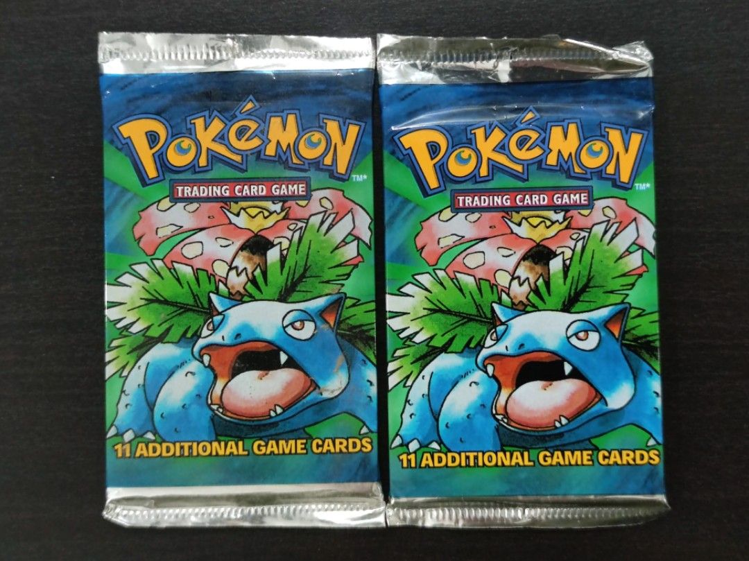 Pokemon Venusaur Base Set Unlimited Booster Pack Wrapper (Empty ...