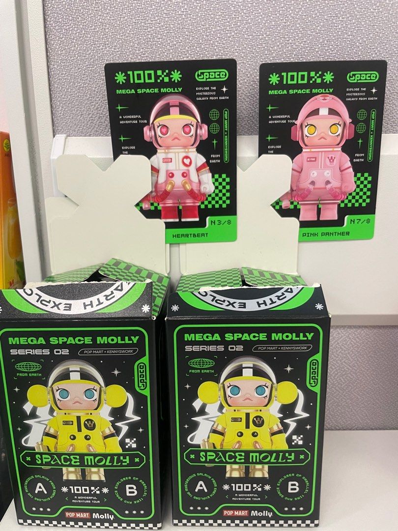 Popmart Molly Space (Heartbeat | Pink Panther), Hobbies & Toys, Toys ...