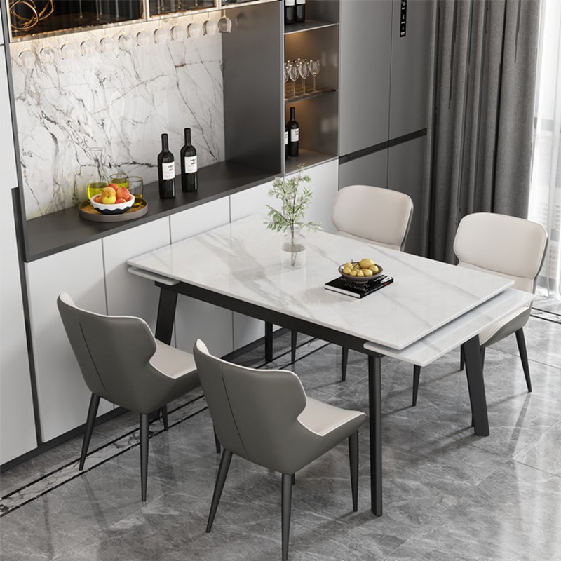 Practical Extendable Table Sintered stone Folding Dining Table ...