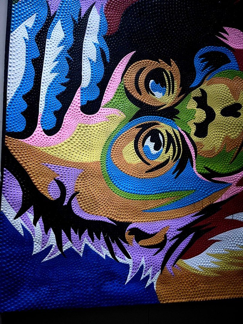 Preloved: Lukisan | Monkey | ukuran 70 x 90 cm | Jakarta Only, Desain ...