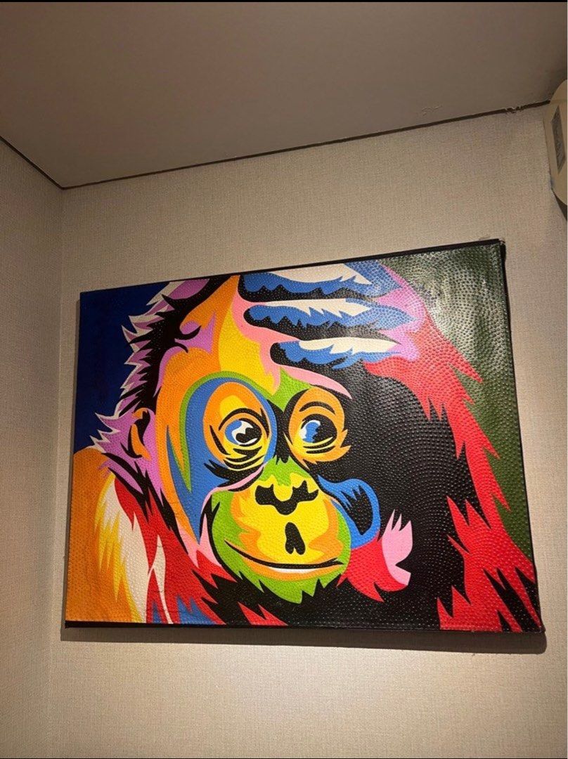 Preloved: Lukisan | Monkey | ukuran 70 x 90 cm | Jakarta Only, Desain ...