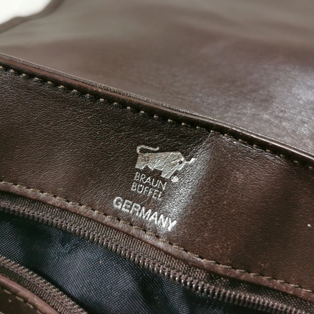 Preloved Shoulderbag BRAUN BUFFEL *Small Leather Backpack Made in ...