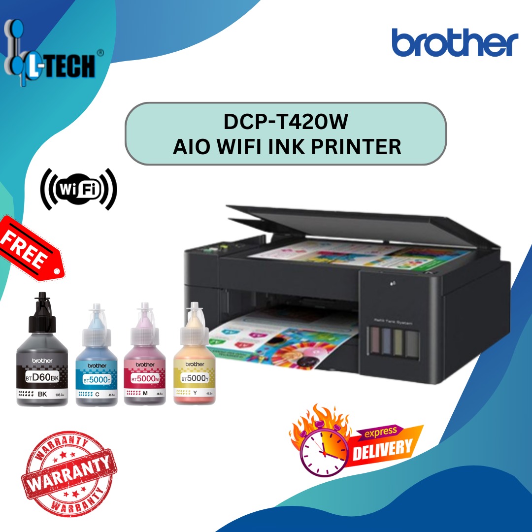 PRINTER BROTHER T420 WIRELESS, Computers & Tech, Printers, Scanners ...
