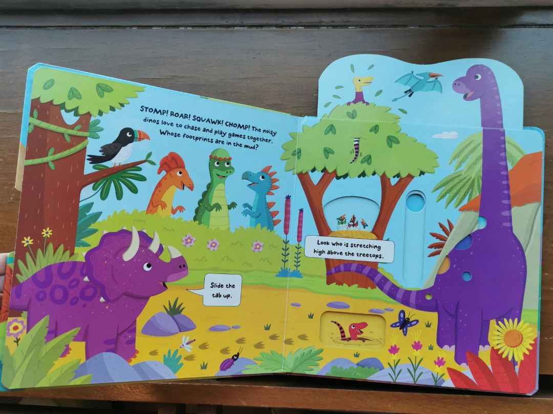 Pull Out / Pop-up Children's Books Dinosaur Land and Pirate Ship - Hard ...