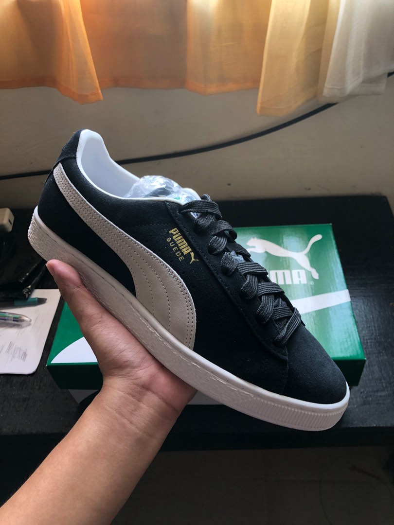 Puma Suede Black & White on Carousell