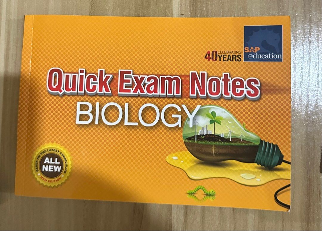 Quick Exam Notes Biology, Hobbies & Toys, Books & Magazines, Textbooks ...