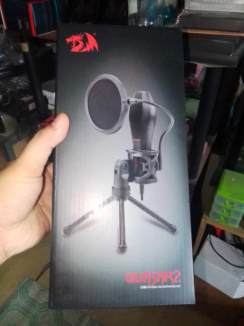 Redragon Quasar GM200 Gaming Stream Microphone Kit, Audio, Microphones ...
