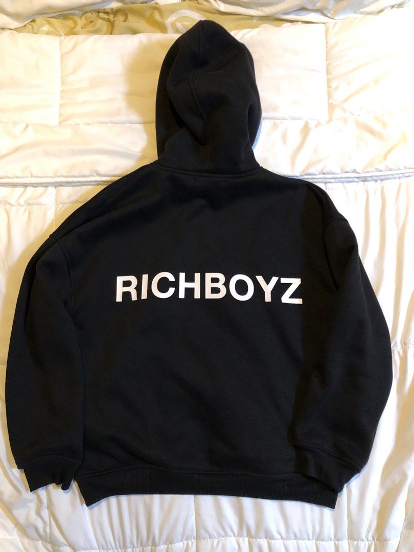 Richboyz Hoodie “Black”, Men's Fashion, Coats, Jackets and Outerwear on Carousell