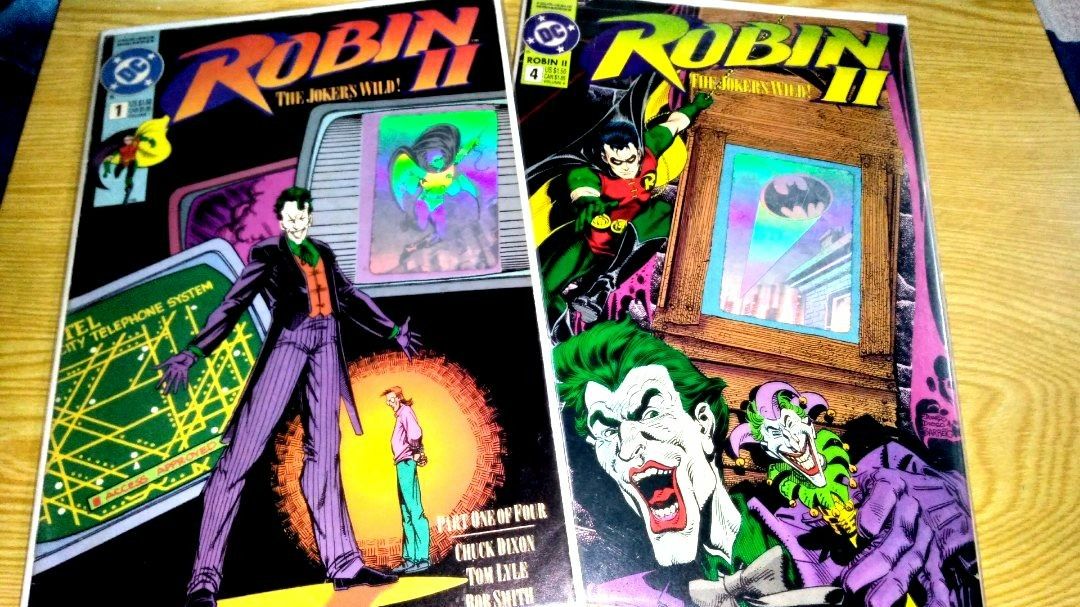(1991 )DC Robin II: The Joker's Wild Hologram set Complete, Hobbies ...