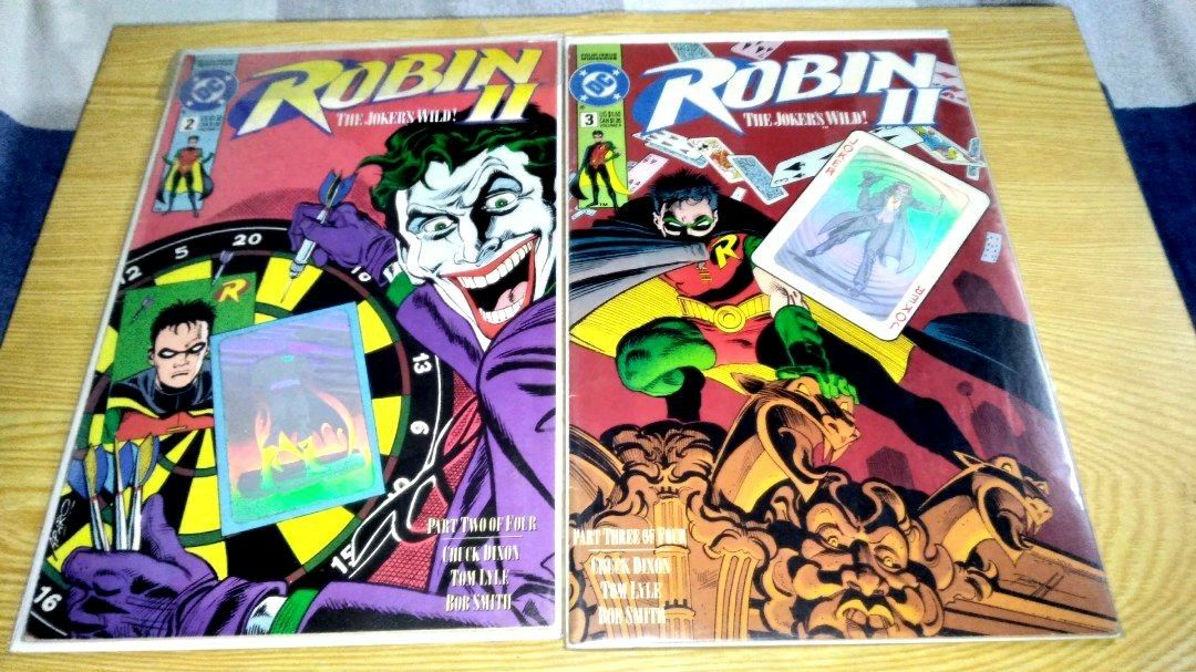 (1991 )DC Robin II: The Joker's Wild Hologram set Complete, Hobbies ...