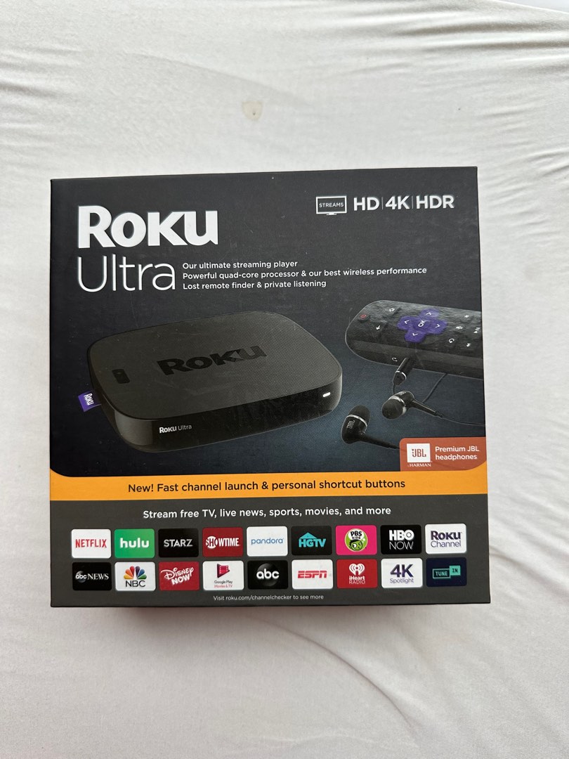 Roku Ultra 4K HDR with free premium JBL headphones ( without remote ...