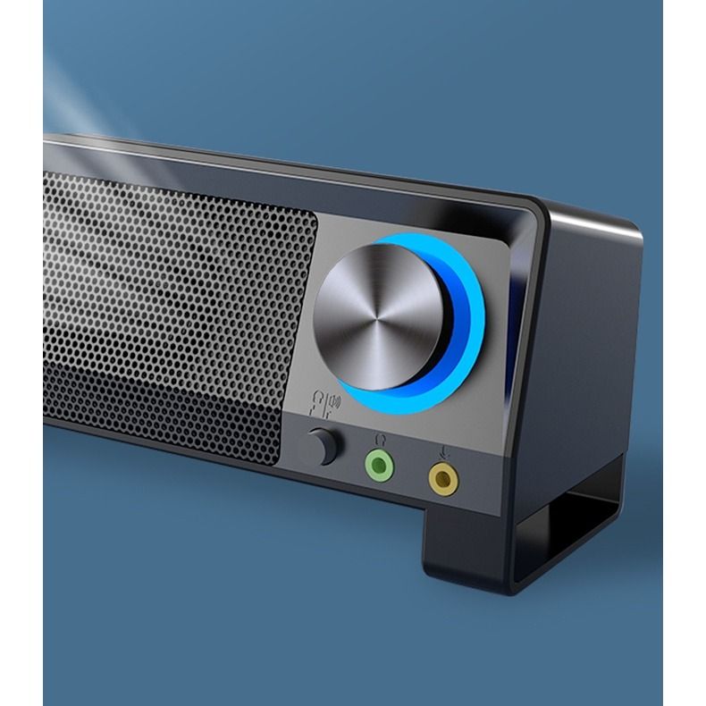 SADA Computer Speaker V-199 USB Wired Bar Stereo Subwoofer Music Player ...