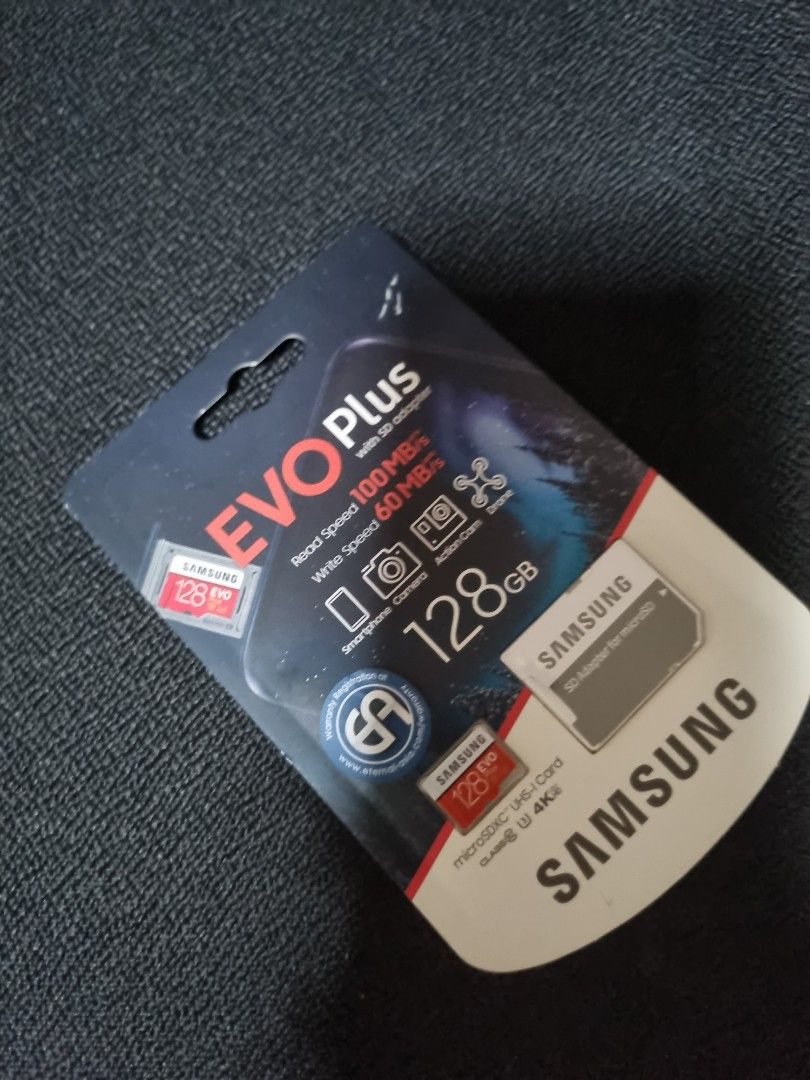 Samsung Evo plus 128GB with sd adapter, Mobile Phones & Gadgets, Mobile ...