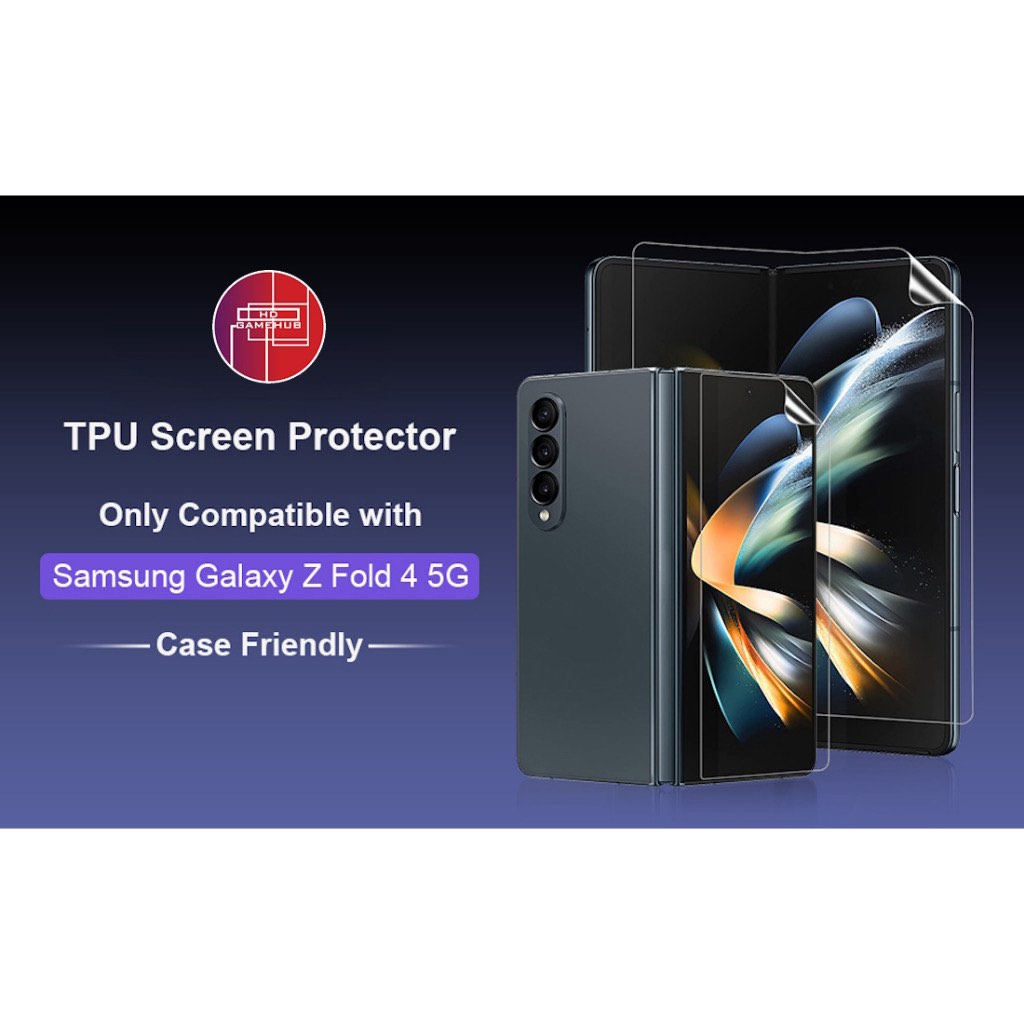 Samsung Z Fold 4 Screen Protector Film Full Screen Front & Back, Mobile ...