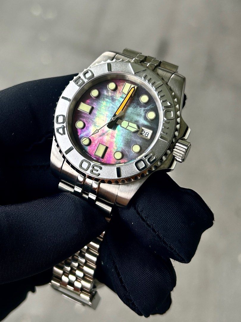 Seiko mod oyster cosmo, Luxury, Watches on Carousell