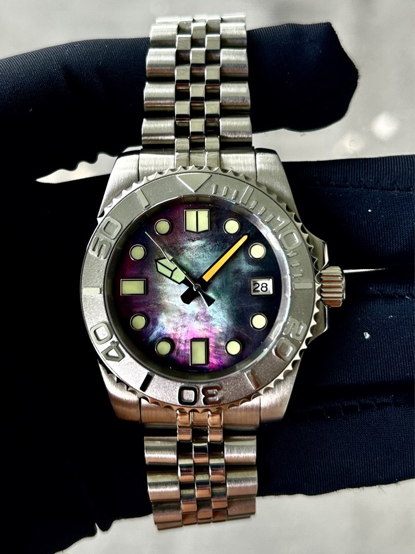 Seiko mod oyster cosmo, Luxury, Watches on Carousell