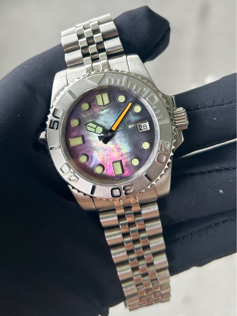 Seiko mod oyster cosmo, Luxury, Watches on Carousell