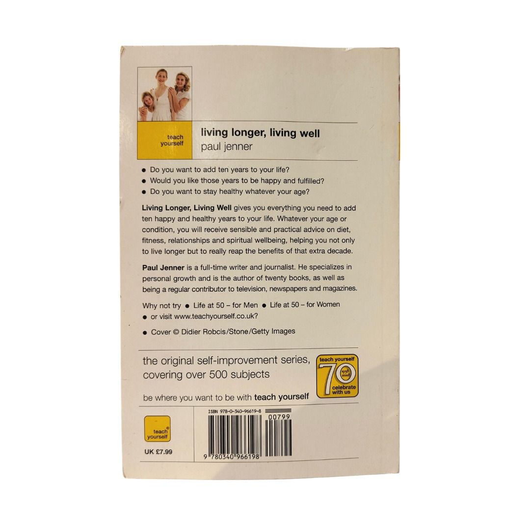 Teach Yourself Living Longer, Living Well(Paul Jenner), Hobbies & Toys ...