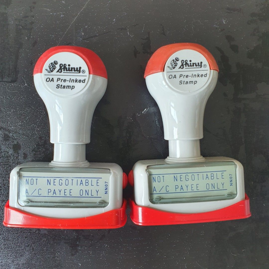 Self Inking Stamp "Not Negotiable Acc Payee Only", Hobbies & Toys ...