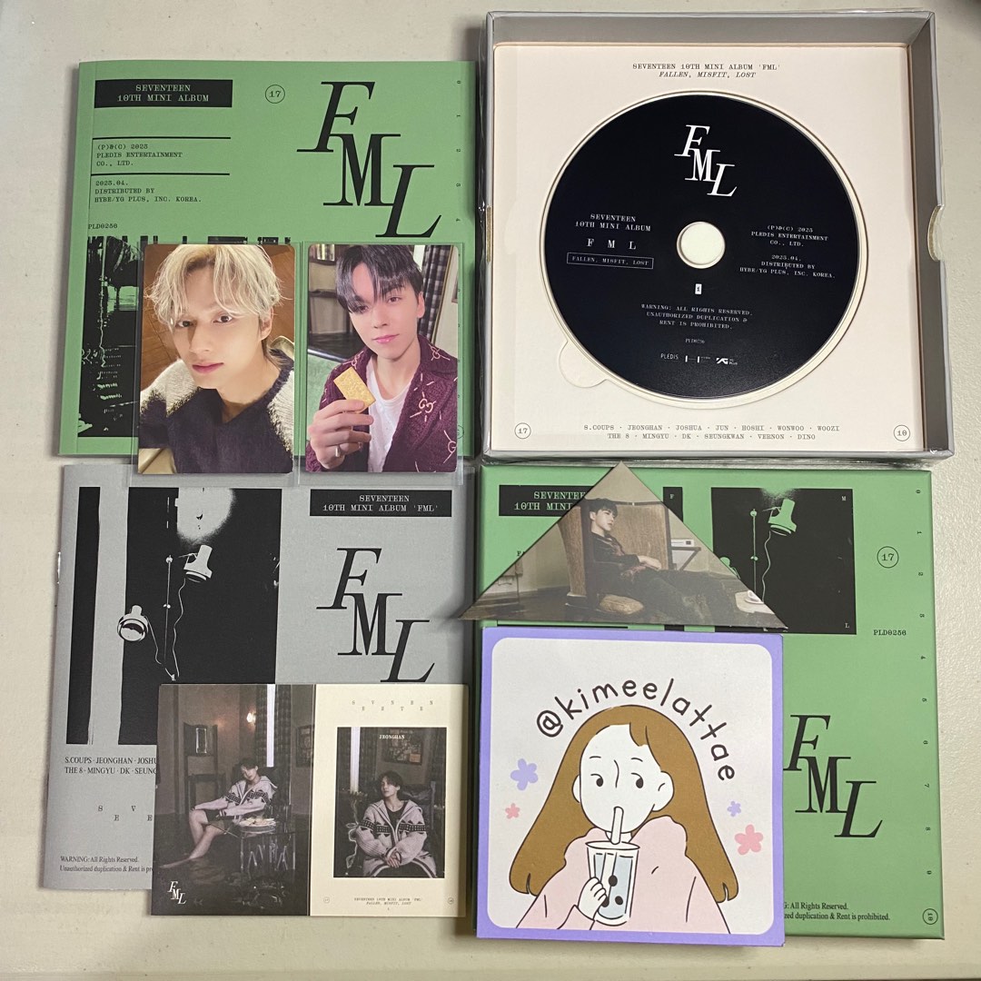 SEVENTEEN FML FALLEN MISFIT LOST VERSION with Jun and Vernon Photocard ...