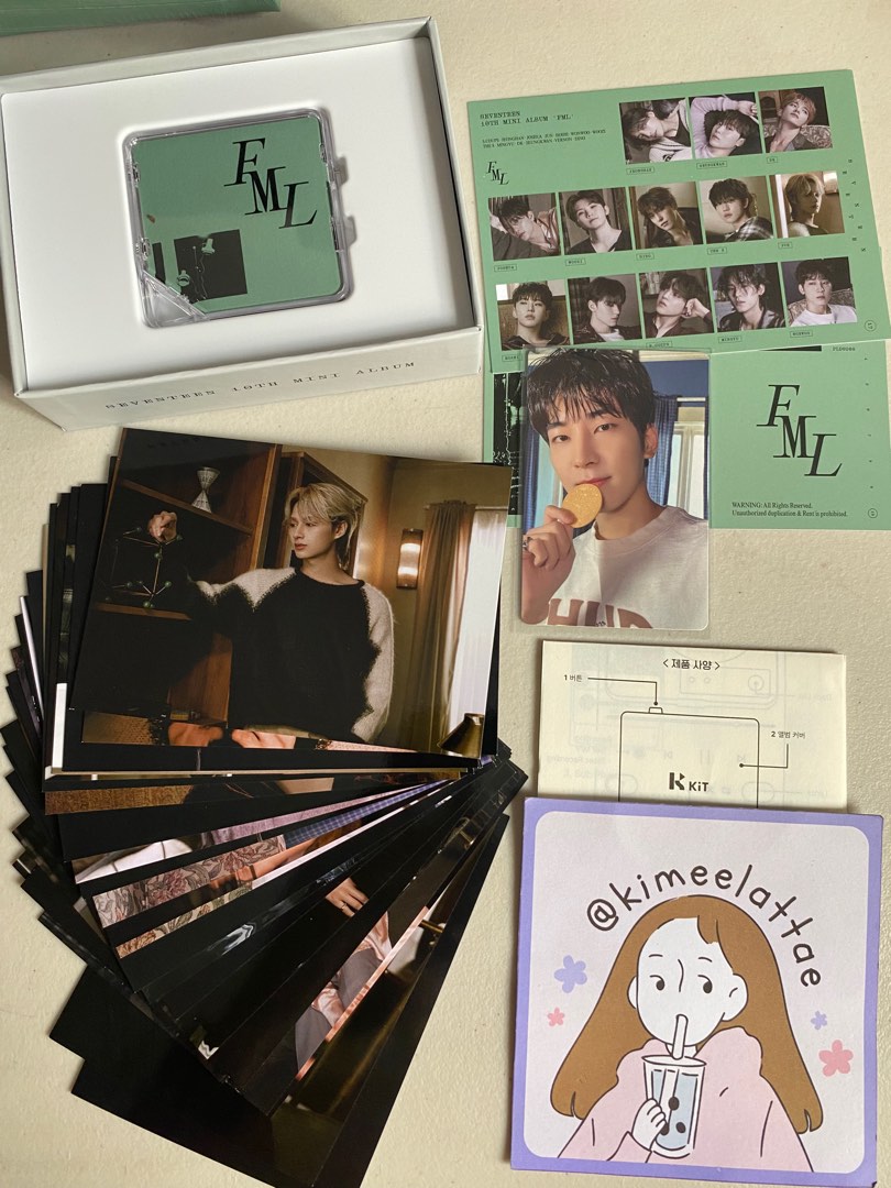 SEVENTEEN SVT FML KIT VERSION WITH WONWOO PHOTOCARD PC on Carousell