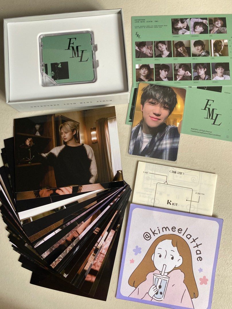 SEVENTEEN SVT FML KIT VERSION WITH THE8 MINGHAO PHOTOCARD PC on Carousell