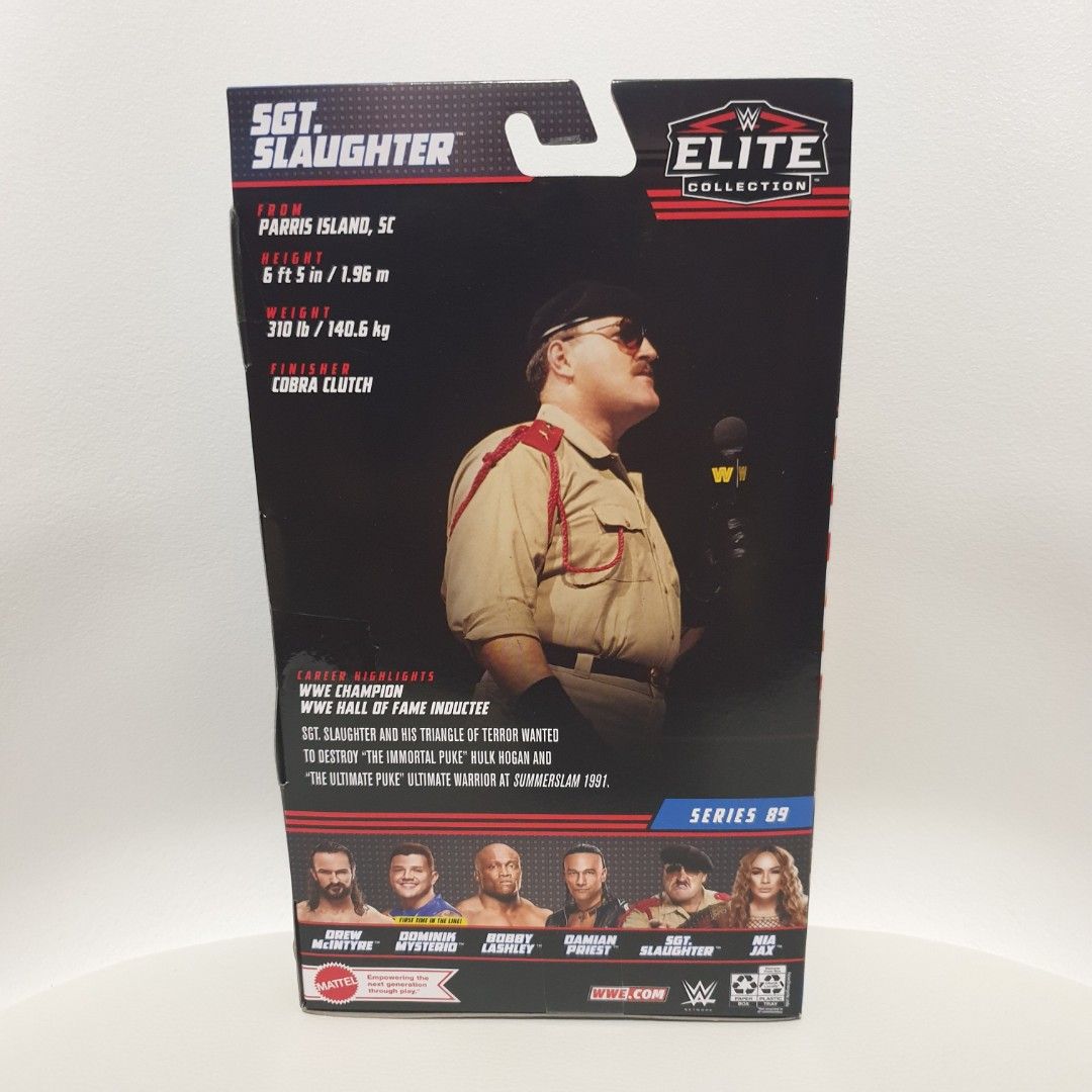 SGT. SLAUGHTER WWE Elite Series 89, Hobbies & Toys, Toys & Games on ...