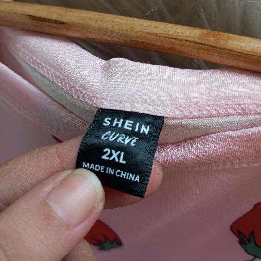 SHEIN Curve Strawberry Design Sexy Top on Carousell