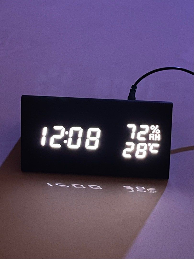 Sleek Wooden Digital Clock, TV & Home Appliances, Other Home Appliances ...