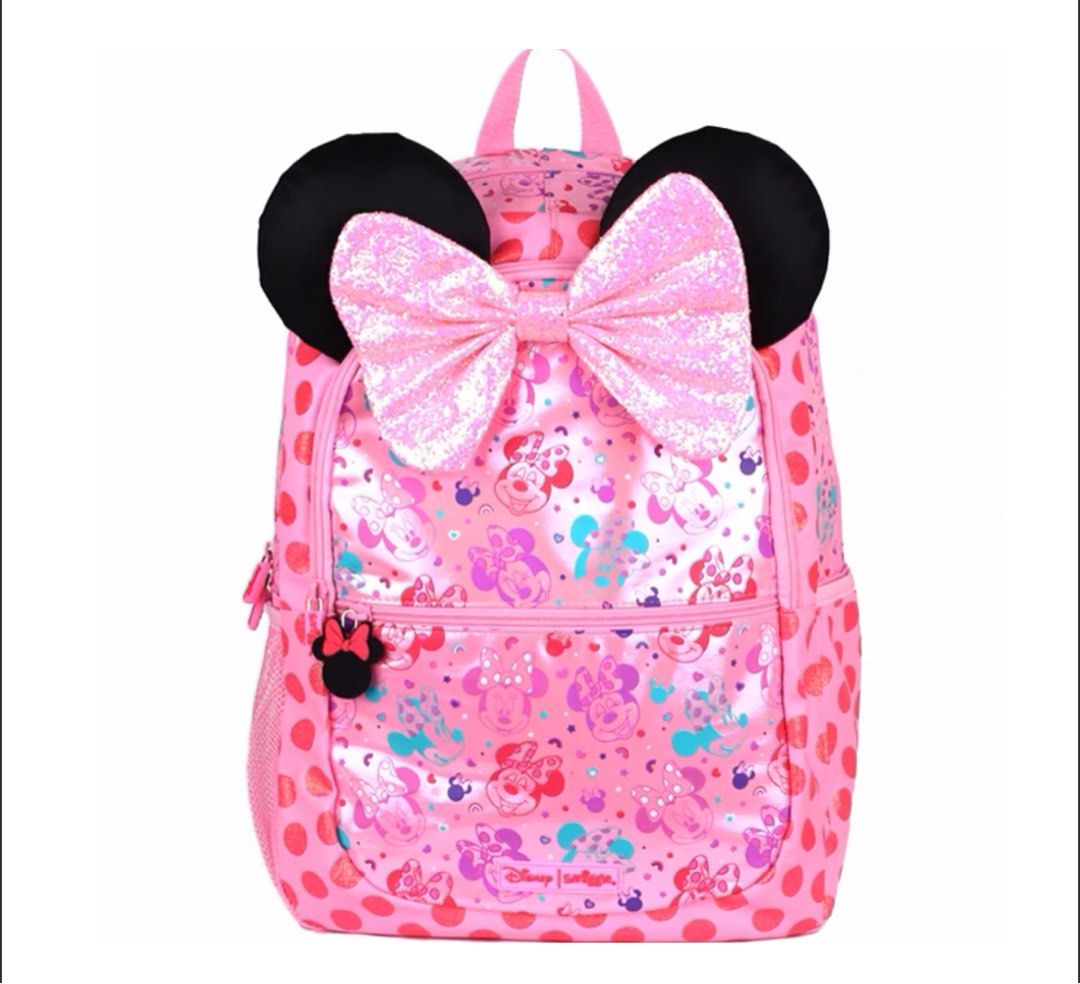 Smiggle Minnie Mouse school bag, 預購 - Carousell