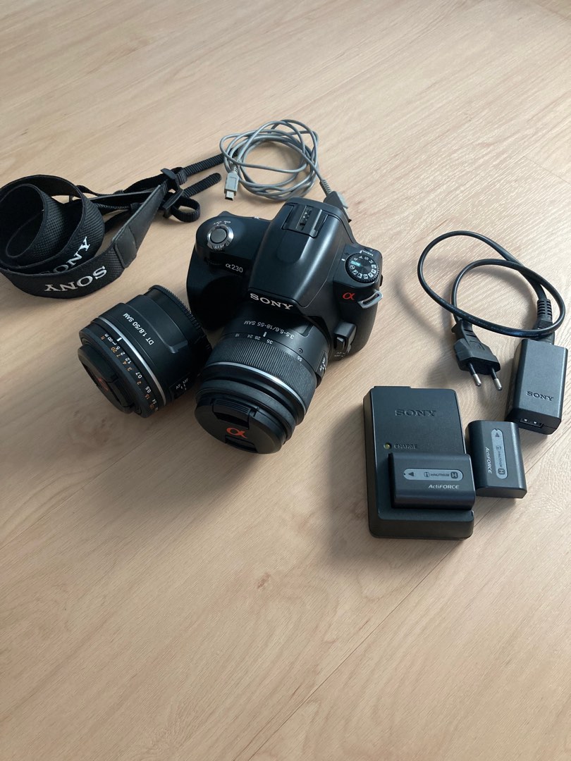 Sony A230 DSLR & freebies, Photography, Cameras on Carousell