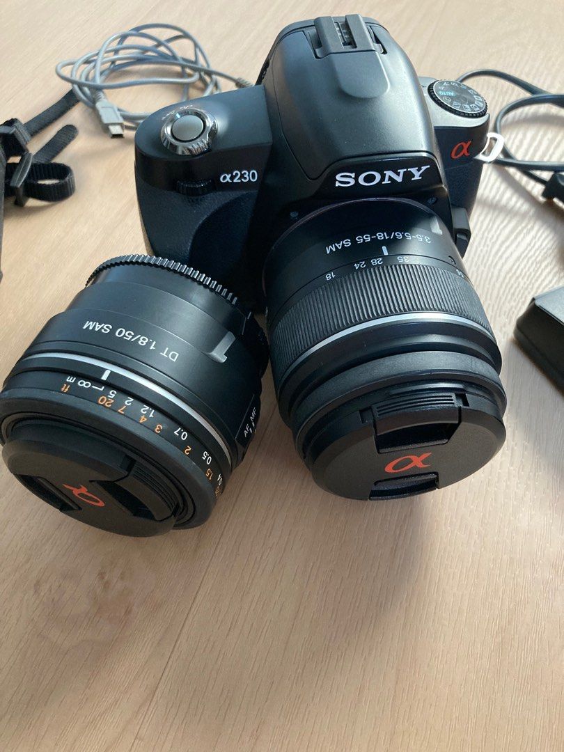 Sony A230 DSLR & freebies, Photography, Cameras on Carousell