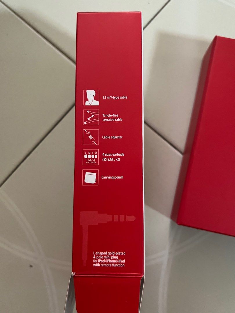 Sony red IN EAR STEREO earphones, Audio, Earphones on Carousell