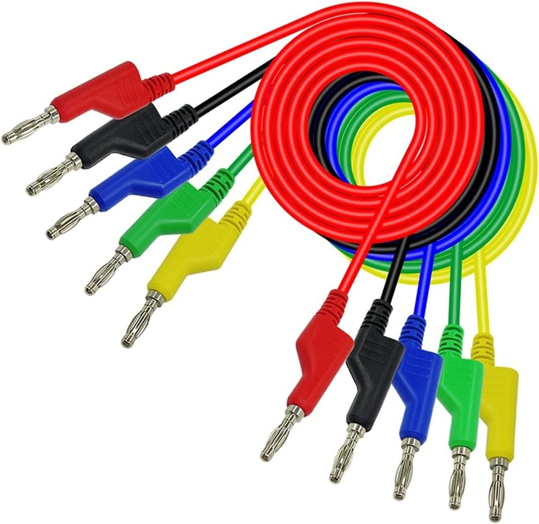 "[Stockist.SG] Multimeter Test Lead Kit: Alligator Clip, Spade Probe ...