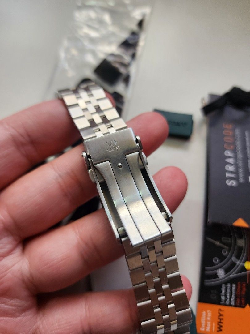 Strapcode Super J Louis for Seiko 5 Sports 22mm, Men's Fashion, Watches ...