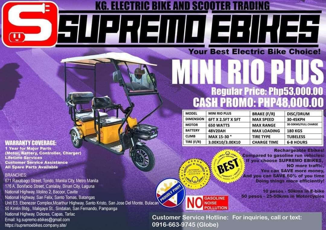Supremo Ebikes Mini Rio Plus, Sports Equipment, Bicycles & Parts ...